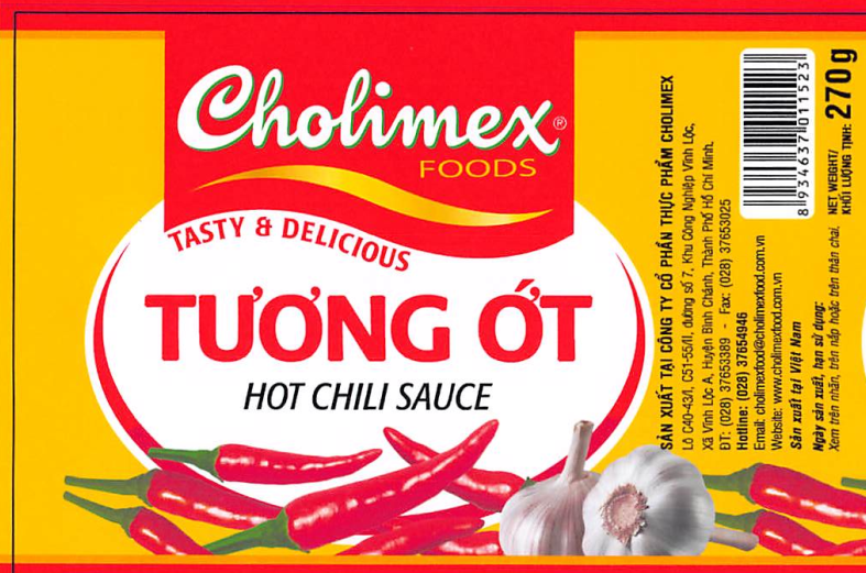 Cholimex Food - 07/CHOLIMEXFOOD/2023: TƯƠNG ỚT