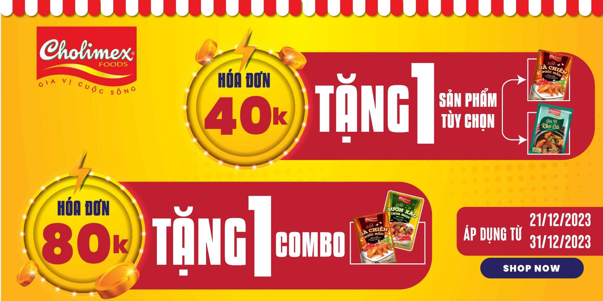 Cholimex Food - NỔ ĐƠN SHOPPING CUỐI NĂM VỚI TOÀN BỘ SẢN PHẨM CHOLIMEX FOOD