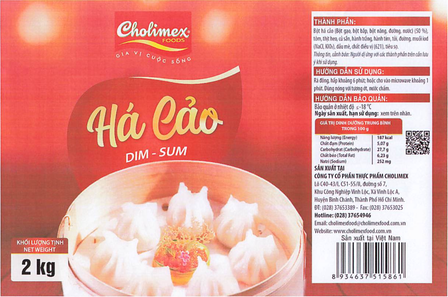 Cholimex Food - 33/CHOLIMEXFOOD/2024: HÁ CẢO