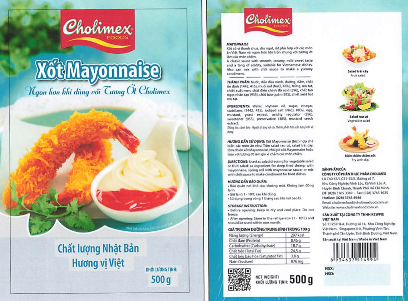 Cholimex Food - 23/CHOLIMEXFOOD/2025: XỐT MAYONNAISE