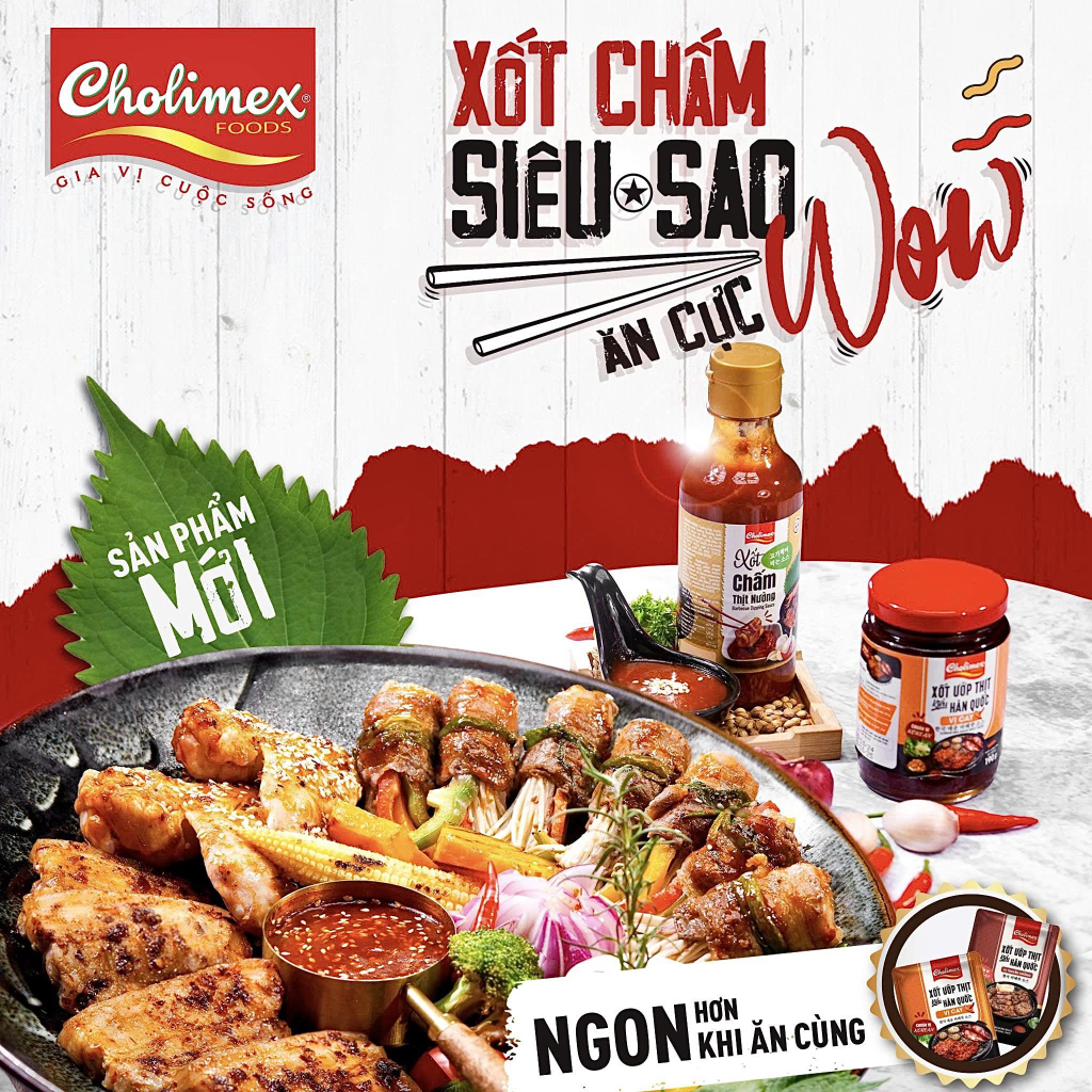 Cholimex Food - 📣 MỚI 📣 XỐT CHẤM THỊT NƯỚNG CHOLIMEX - KHI THỊT NƯỚNG ...